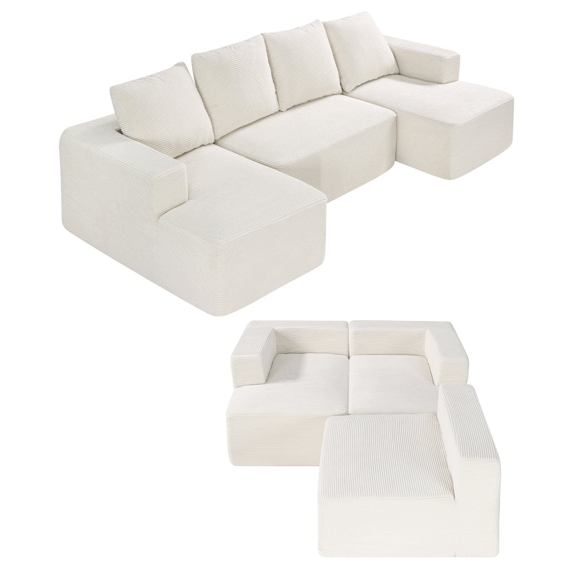 Click here for Vevor Modular Sectional Sofa U Shaped Cloud Couch... prices