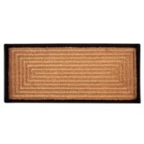 Black Metal Boot Tray with Rectangle Embossed Coir Insert - Walmart.com