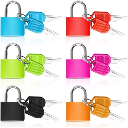 SICED Pack of 6 Padlocks With Keys for Homeschooling for Luggage ...