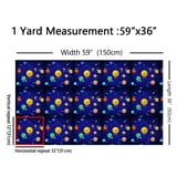 YST Solar System Fabric by the Yard,Galaxy Decorative Fabric,Outer ...