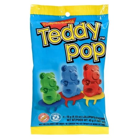 Teddy Pop Lollipops | Walmart Canada