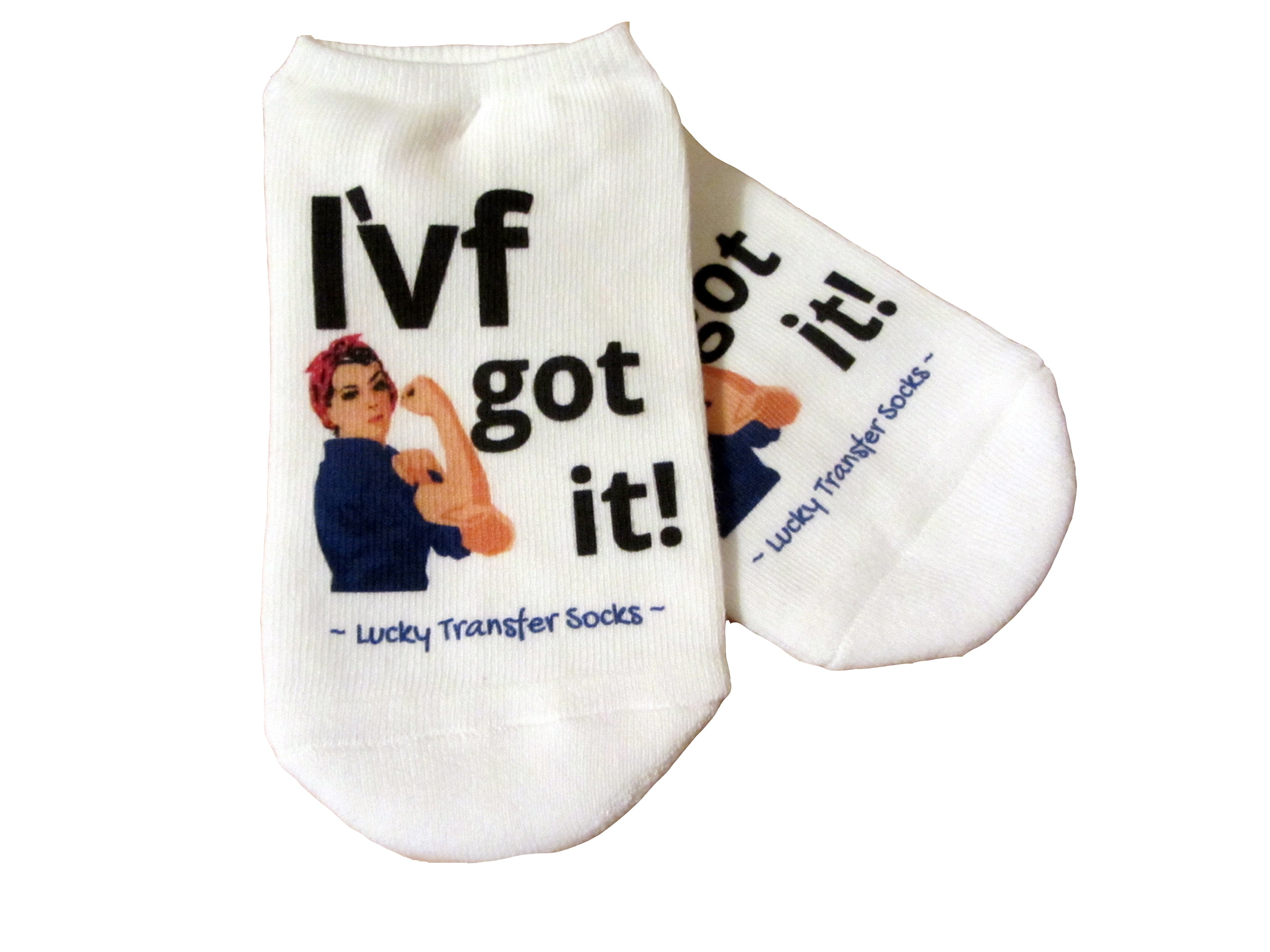 IVF Socks, Lucky Transfer Socks - "I'VF Got It" Strong Powerful Woman ...