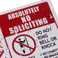 2 Pcs No Entry Sticker Stickers No Solicitation Sign No Silication ...