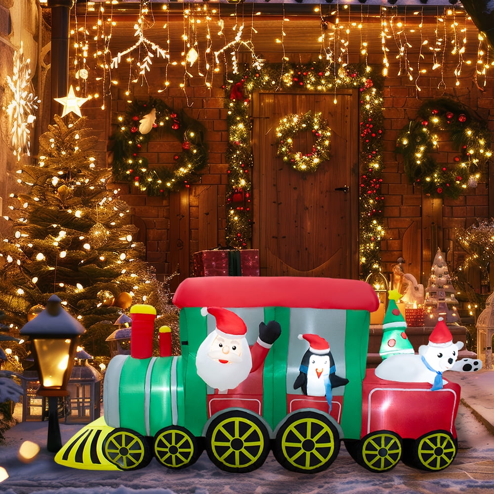 Inflable Navidad Tren Navideño IMAR 2.40 Mts Luz Led | Bodega Aurrera en línea