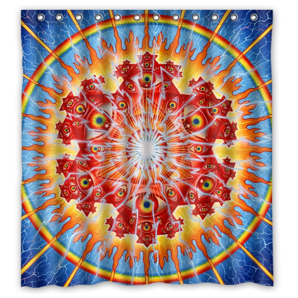 Click here for Touxihaa Alex Grey Art Shower Curtain Bathroom Cur... prices