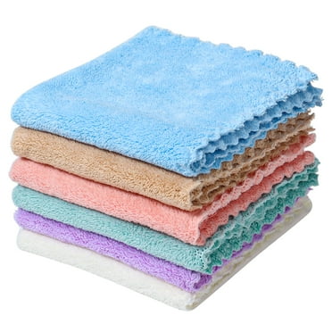6 Pack Microfiber Rag Bulk Multi-Functional for House Furniture ...