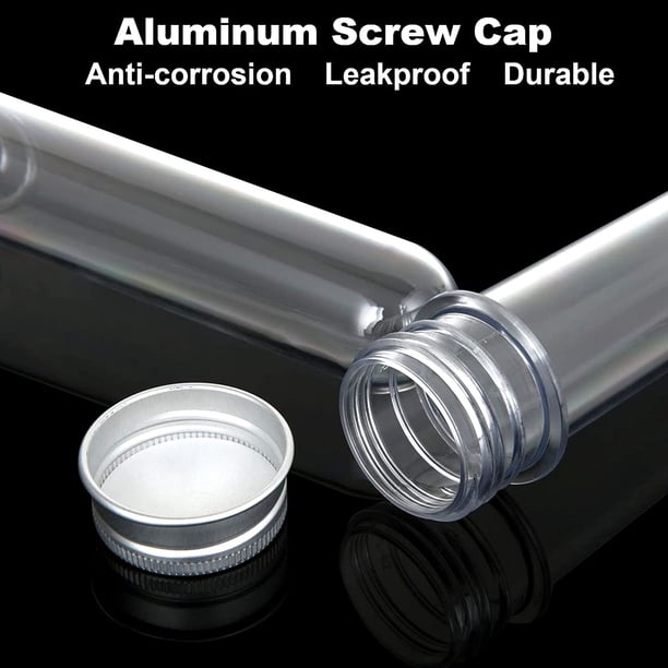 20Pcs Clear Plastic Test Tubes 110Ml Reusable Transparent Container ...