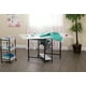 Sew Ready Mobile Fabric Cutting Table with Storage 30" H in Charcoal ...