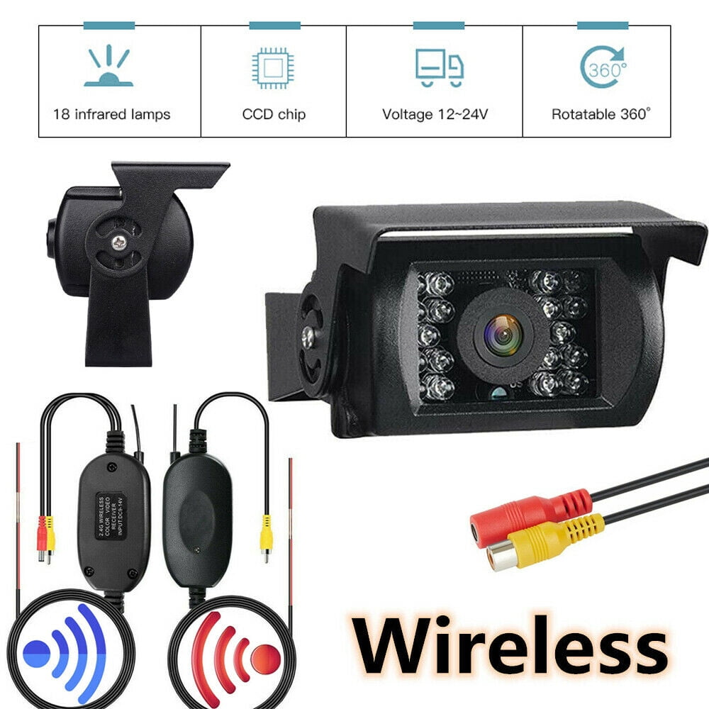 Bileeko Bus Truck Van RV Wireless Rear View Backup Camera IR Night ...