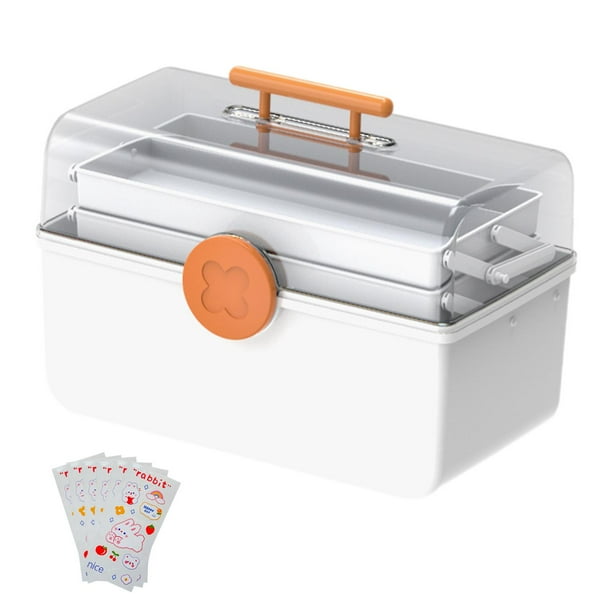 kusrkot Family First Aid Box 3 Tier Clear Organizer for Workplace ...