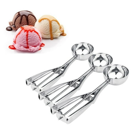 Stainless Steel Ice Cream Spoon Watermelon Spoons Melon Baller Cream ...