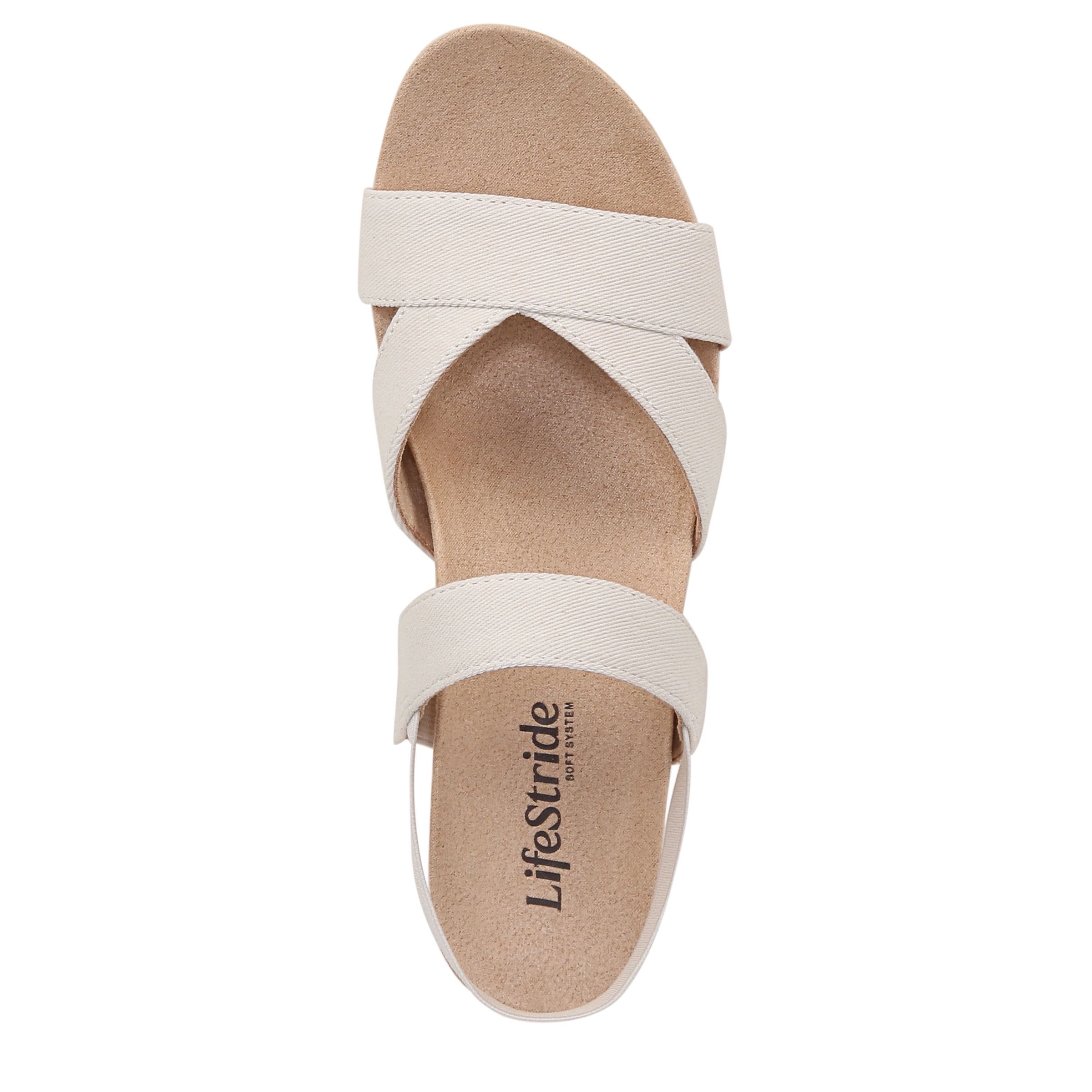 LifeStride Womens Danita Strappy Wedge Sandal - Medium & Wide