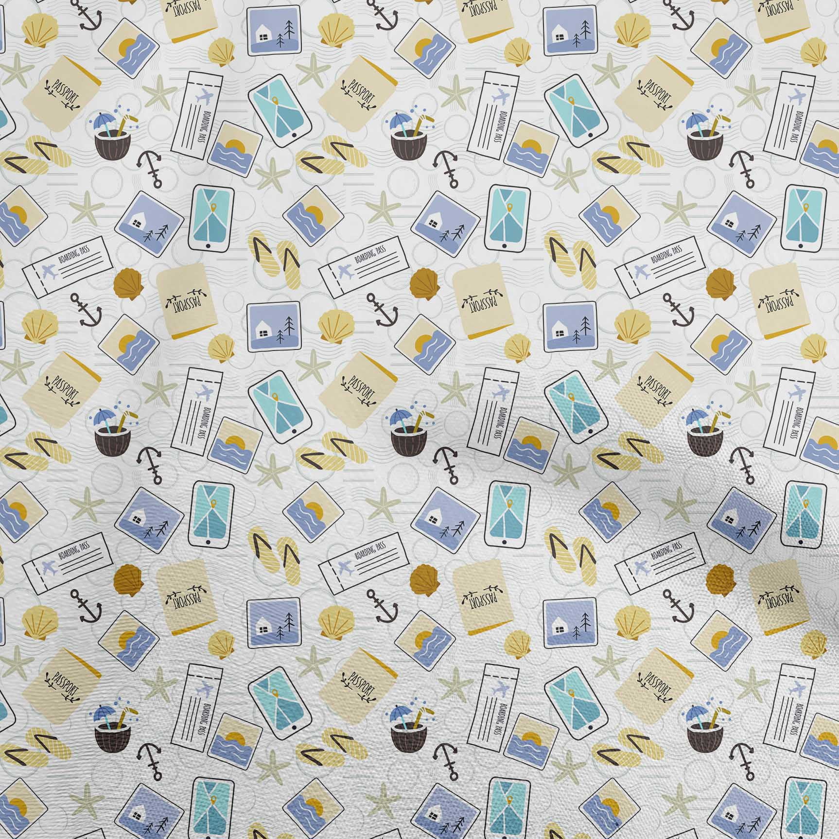 oneOone Viscose Chiffon Yellow Fabric Travel Dress Material Fabric ...