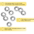 50 Packs Internal Tooth Starlock Push on Locking Washers, Stainless ...