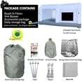 GORILLASPRO Inflatable Paint Booth 13x10x8Ft with 750W Blower Portable ...