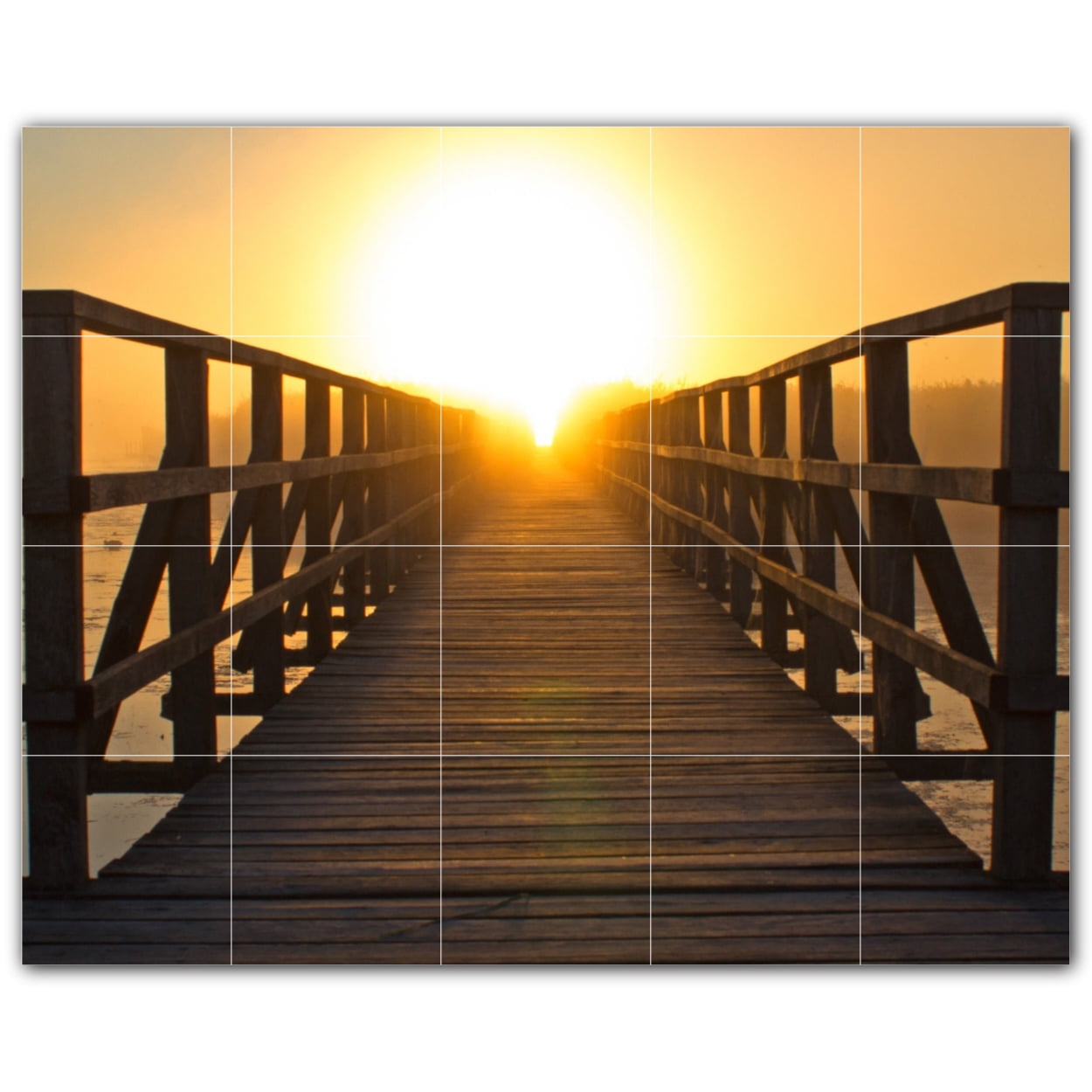 Picture-Tiles.com: Bridge Ceramic Tile Wall Mural WAL500264-54XL. 60"W ...