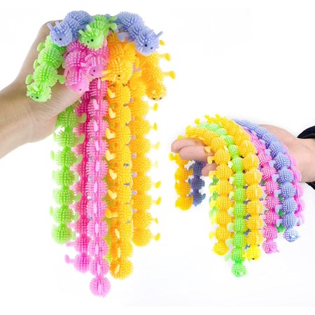8 Pcs Caterpillars Fidget Sensory Stretch String, Stretchy Squishy ...