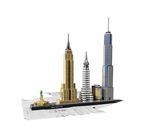 Set de construcción de maquetas LEGO Architecture New York City 21028 ...
