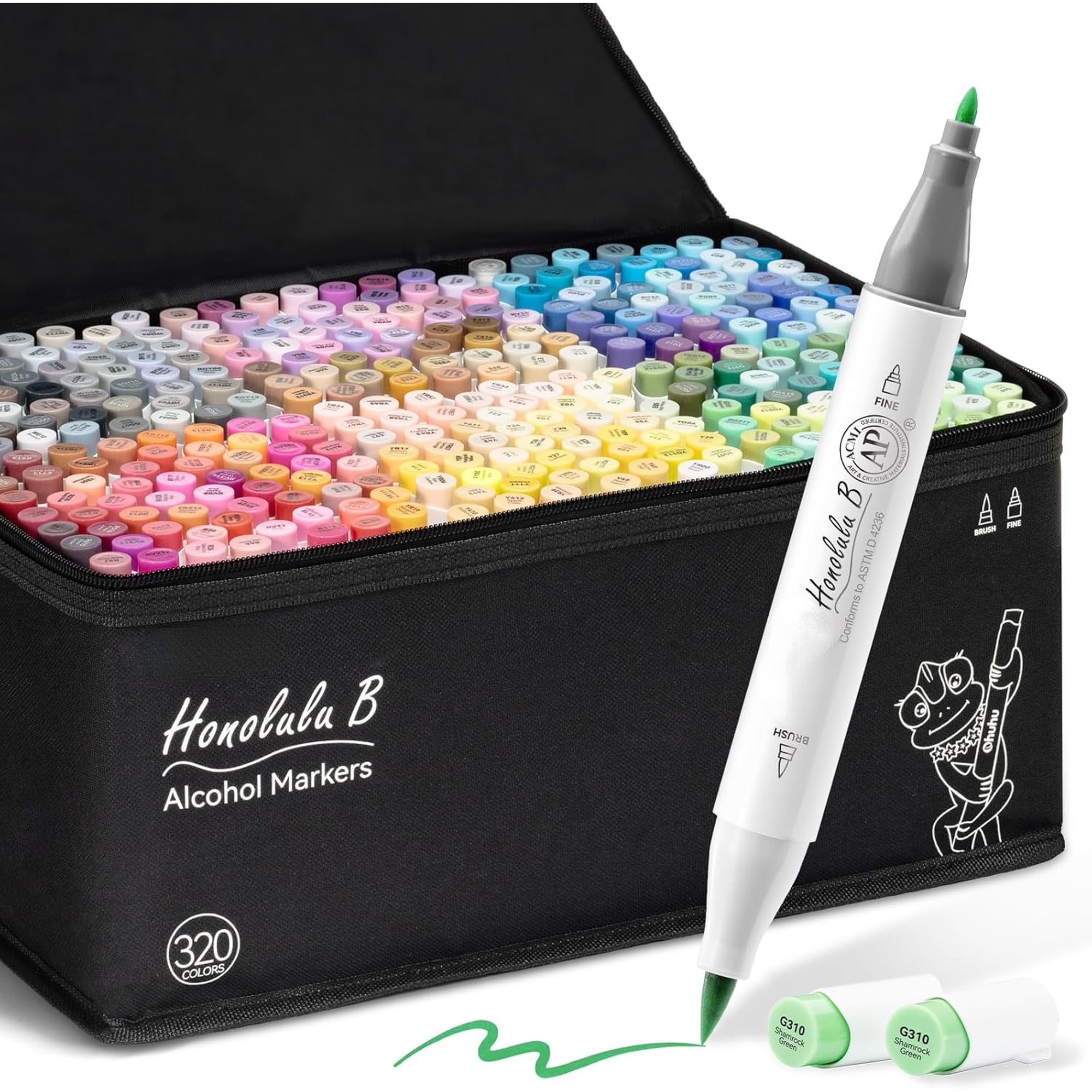 Click here for Unbranded 320 Colors Alcohol Markers Brush Tip- Br... prices