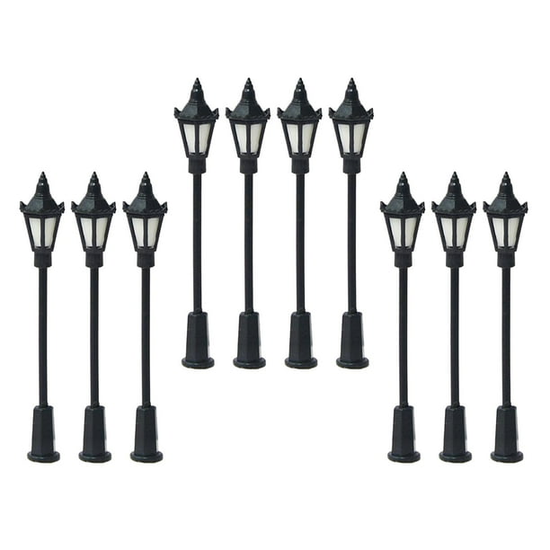 Milaget 10 Pieces 1:75 Scale Model Lamp Post for Diorama Micro ...