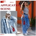 6Pcs Polyester Embroidery Cloth Iron On/Sew On Patches Costume ...