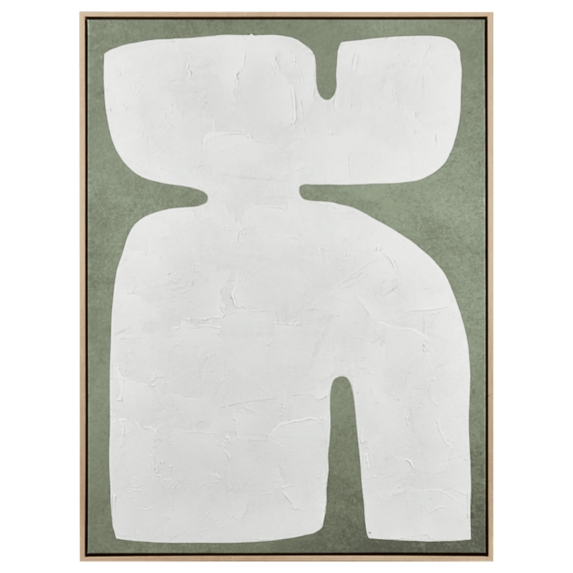 Click here for Bouclair White Form On Green Framed Art 30 X 40 In... prices