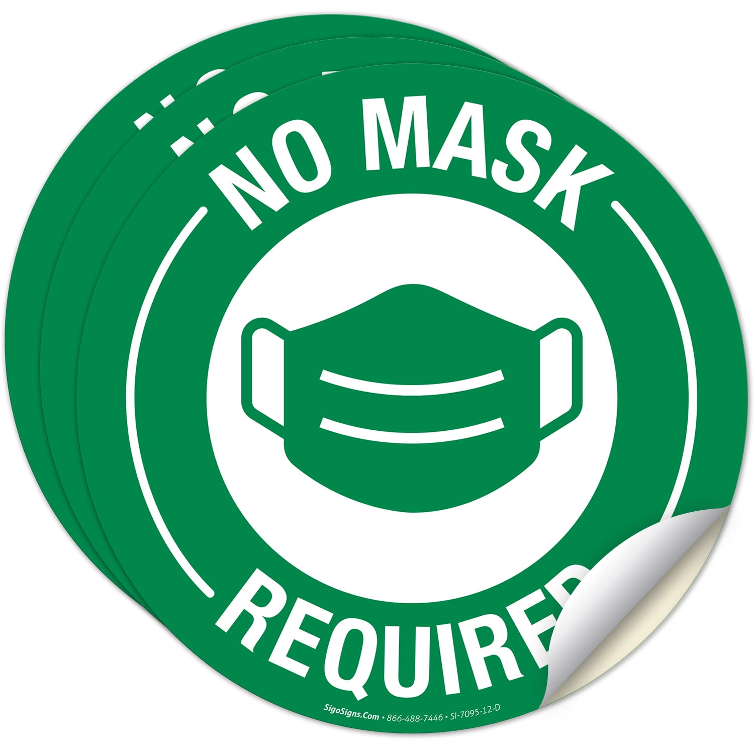 No Mask Required Sign, - Walmart.com