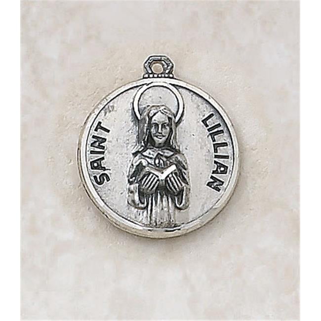 SS729-34 Sterling Patron Saint Lillian Medal - Walmart.com