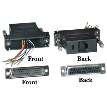 Modular Adapter DB25 Male to RJ45, Gray - Walmart.com