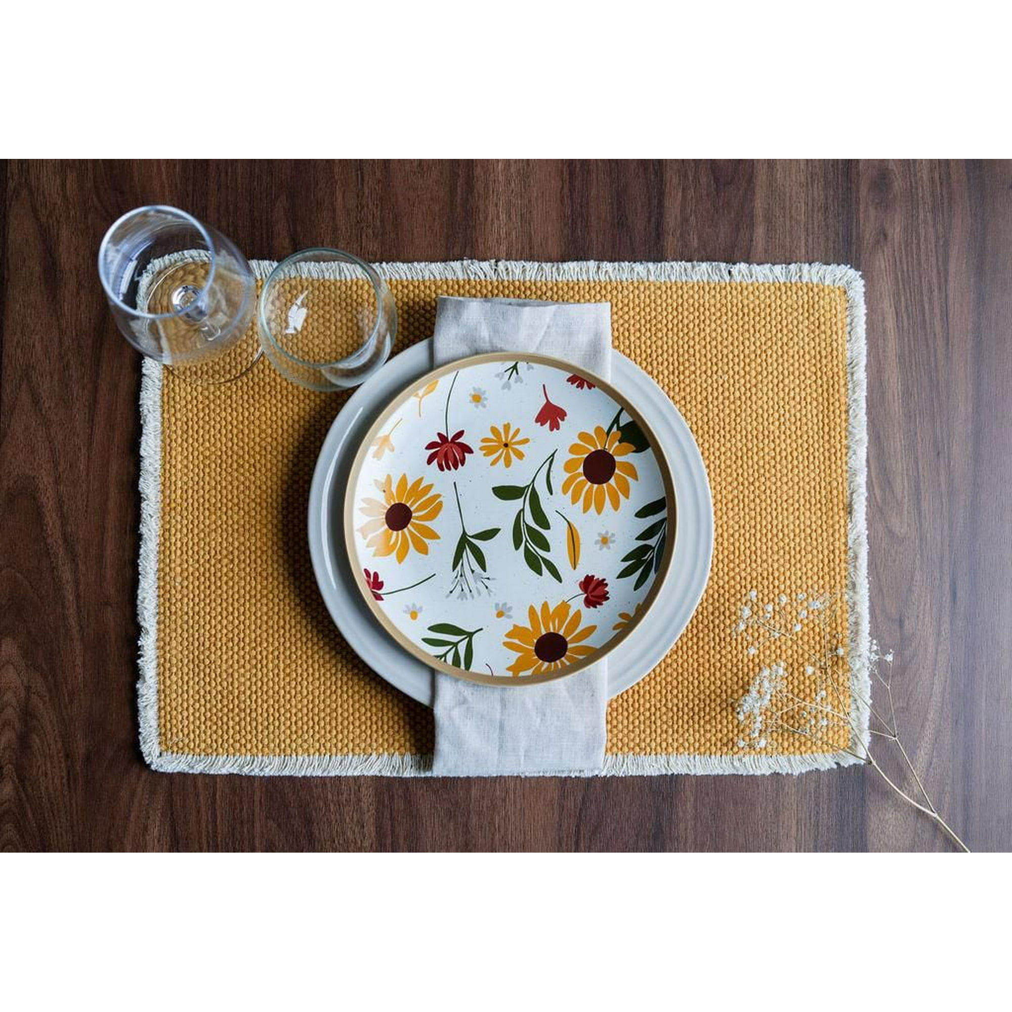 Click here for Fabstyles 100 Cotton Bali Placemats - Set Of 4 Mac... prices