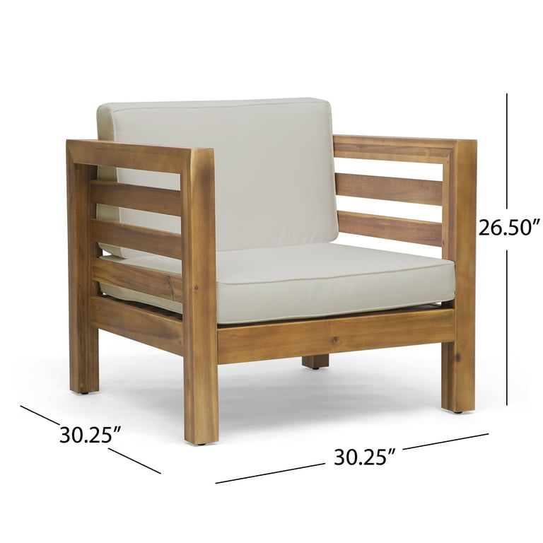 Emma outdoor acacia wood club chairs store