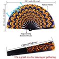 Large Folding Hand Rave Fan Popping Fan for Line Dancing Clacking Fans ...