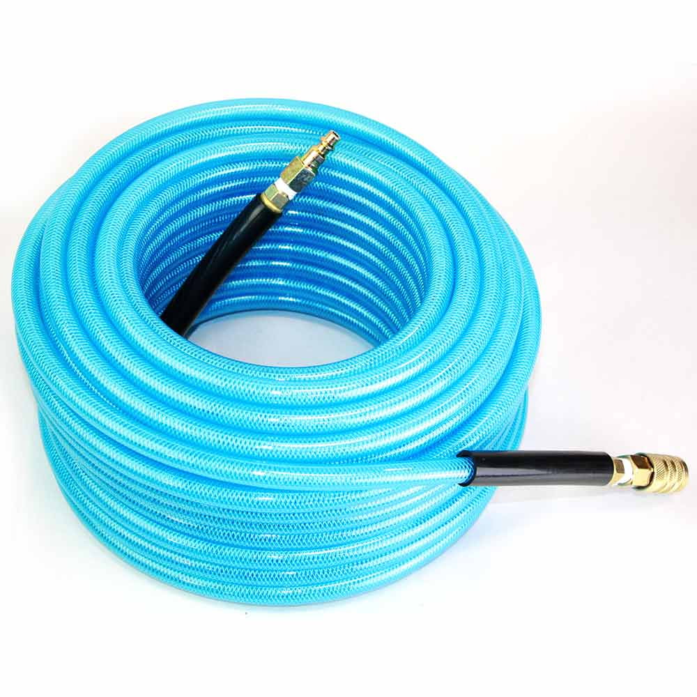 Interstate Pneumatics HU16-100H44BS 3/8 Inch 100 feet Light Blue PU ...