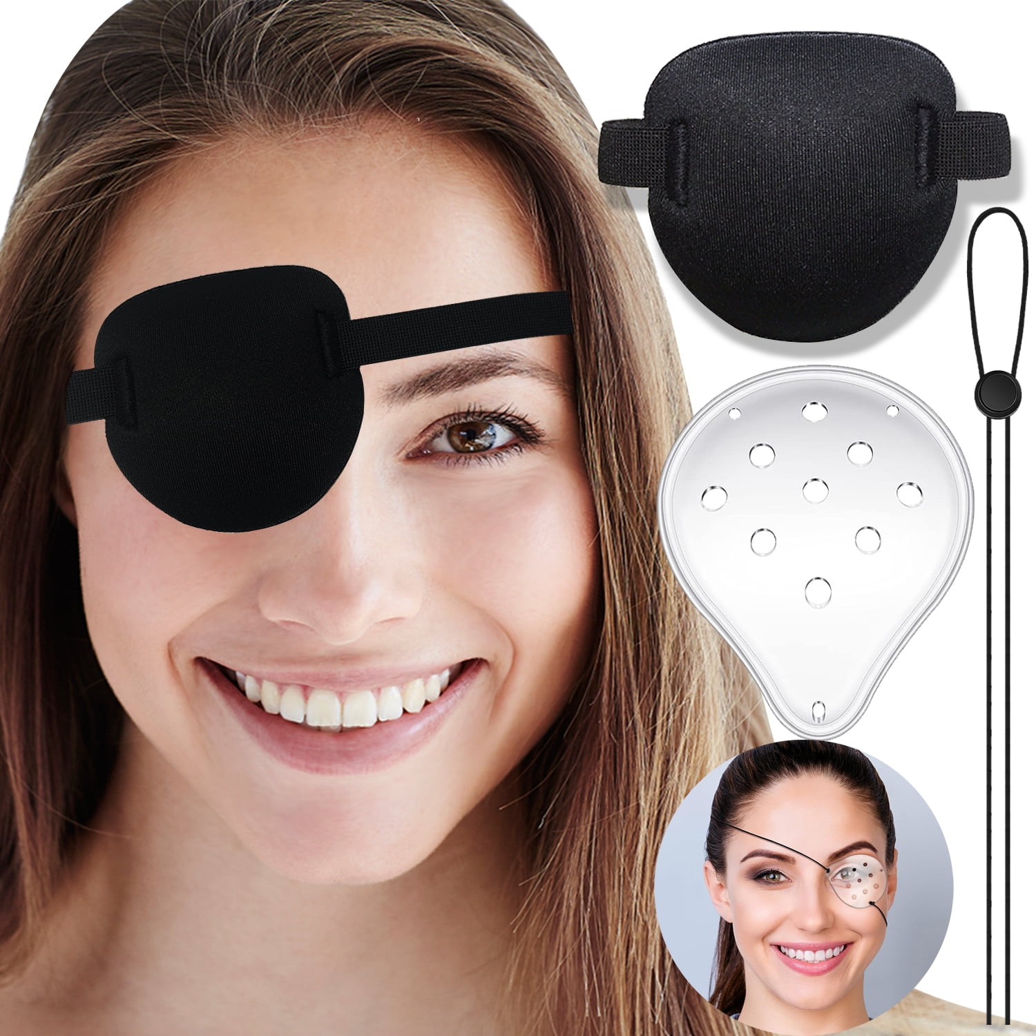 Click here for Amzvio 2pcs Eye Patches  1pcs 3d Medical Eye Patch... prices