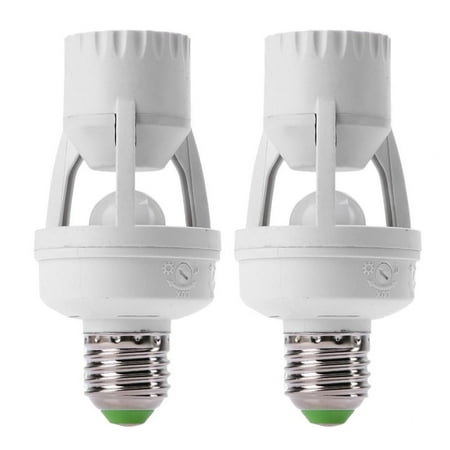 2PACK 360 Degree Detection PIR Infrared Motion Sensor E27 LED Light ...