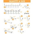 INCLY 120 PCS Heavy Duty Pegboard Hooks Set for Tools, Suitable for 1/4 ...