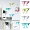 EZLIFE Cute Wooden Bow Shelf Nordic Wall-mounted Children Room Decor ...