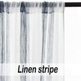 Uptown Home Semi Sheer Stripe Rustic Window Curtain Panels Provide ...