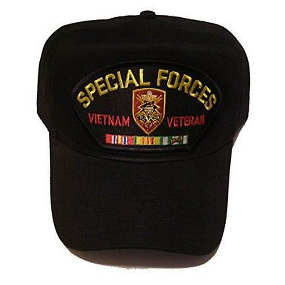 US ARMY SPECIAL FORCES MACV SOG VIETNAM VETERAN HAT W/ RIBBONS DE ...
