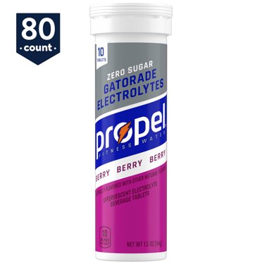 Propel Tablets Sports Drink Mix, Berry, 1.5oz, 80 Count - Walmart.com