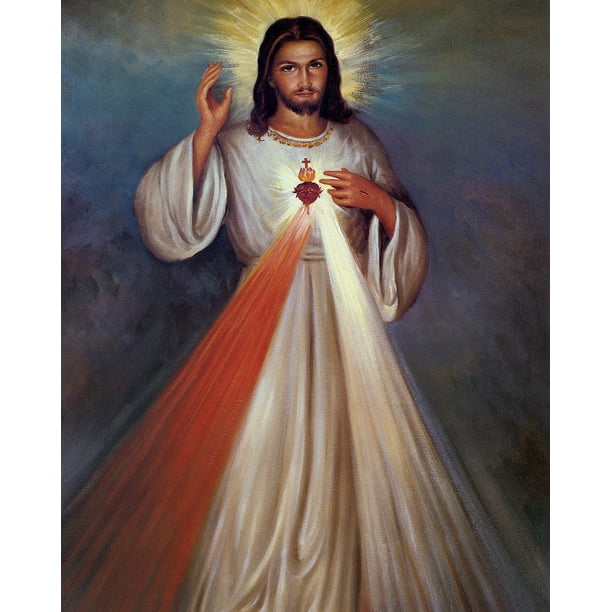 Catholic print picture - Divine Mercy 2 - 8" x 10" ready to be framed ...