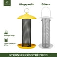Kingsyard Squirrel-Proof Thistle Bird Feeders for Outdoor, Metal Mesh ...