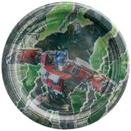 Transformers Optimus Prime Themed Birthday Party Supplies, 9" Dinner ...