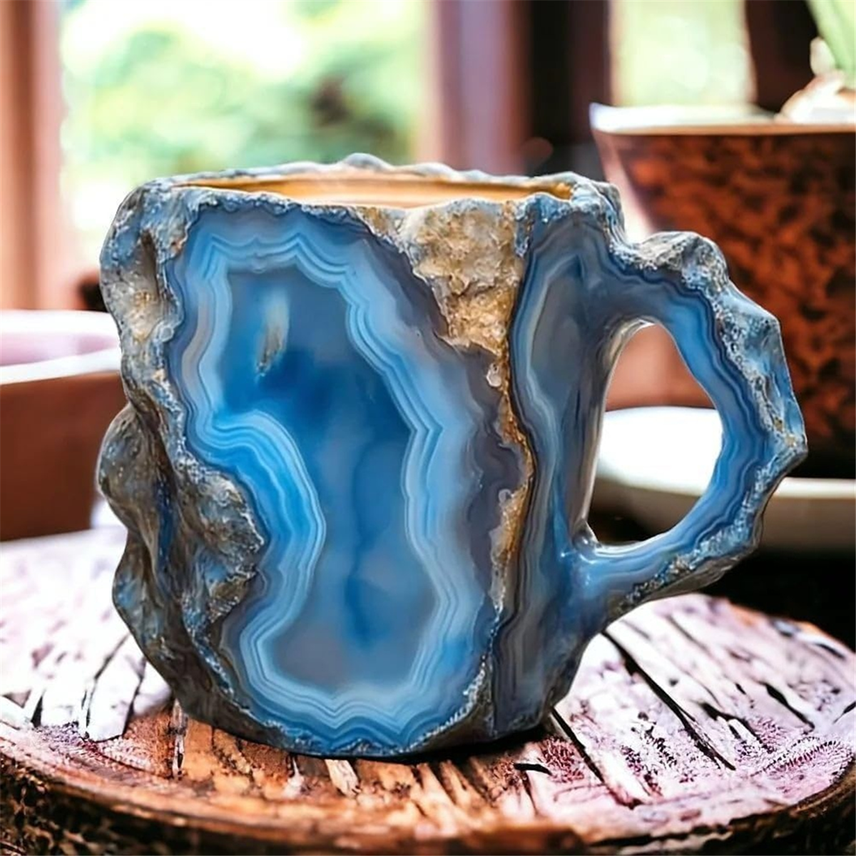 Click here for Unbranded Elegant Geode Crystal Coffee Mug -Minera... prices