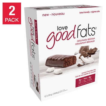 Love Good Fats Coconut Chocolate Chip Snack Bars, 2-pack - Walmart.ca