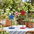 3 Pcs Patriotic Table Decor Memorial Day Table Decorations Wooden Star ...