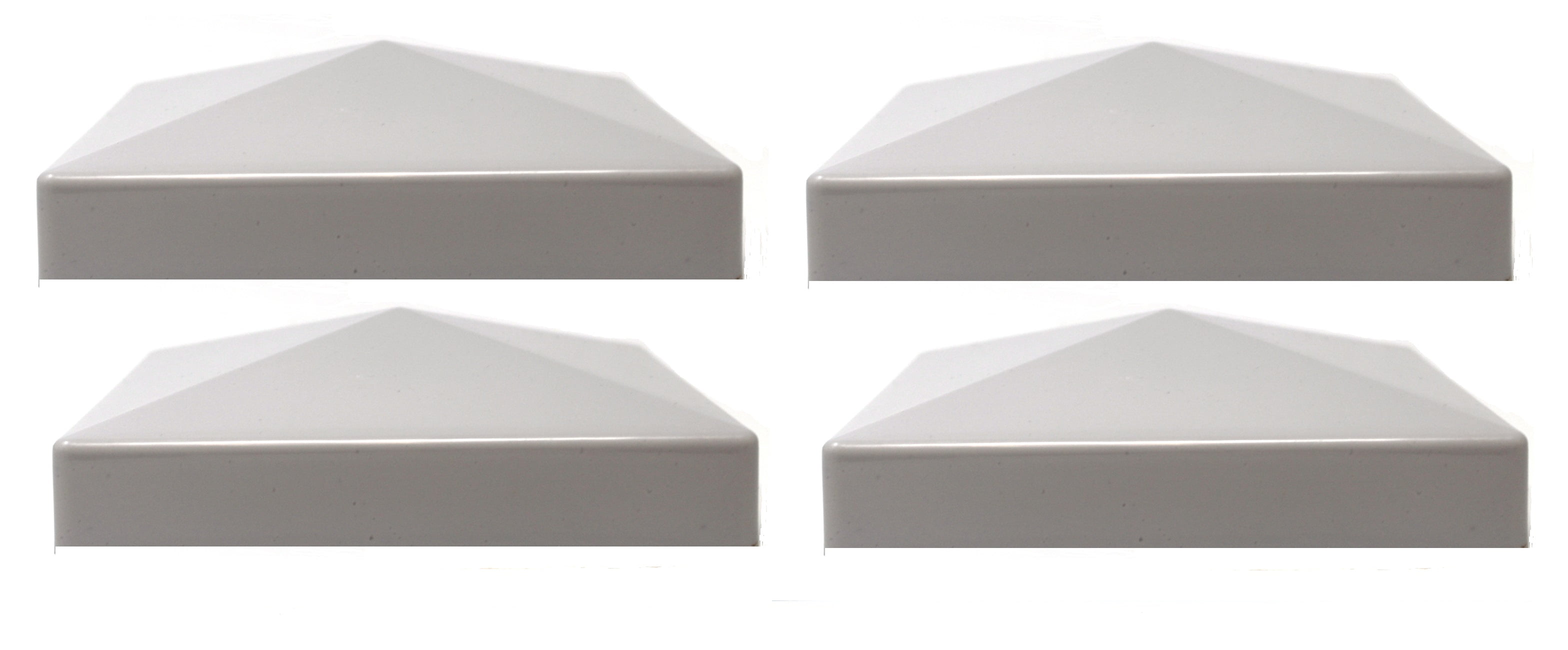 True 6x6 (155mm x 155mm) Plastic Pyramid Vinyl Fence Post Cap for True ...
