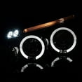 2006-2010 Volkswagen Dual LED Halo Projector Headlight, Gloss Black ...