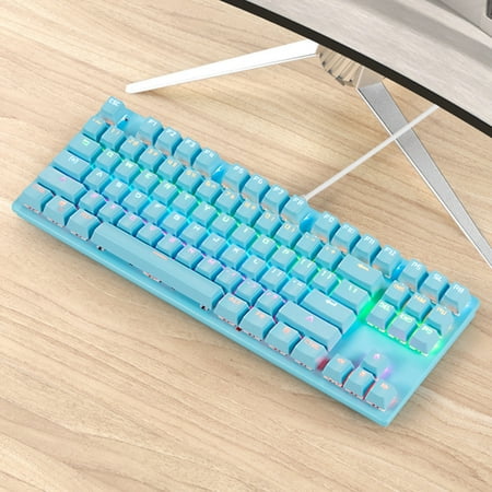 Amdohai 87-key Mechanical Keyboard Wired Keyboard RGB Backlit Keyboard ...