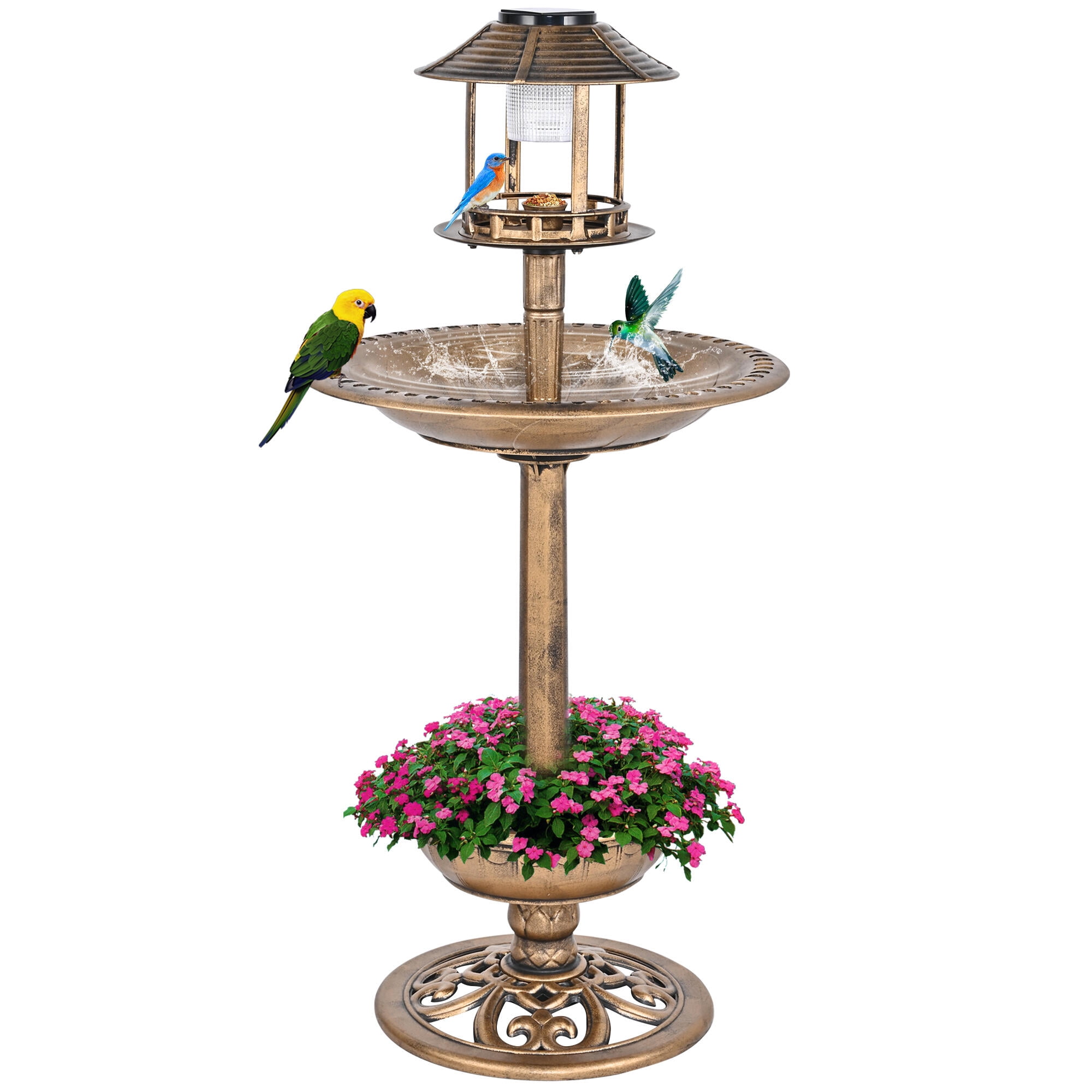 Click here for Yardlab 42Height Solar Bird Bath  Pedestal Birdbat... prices